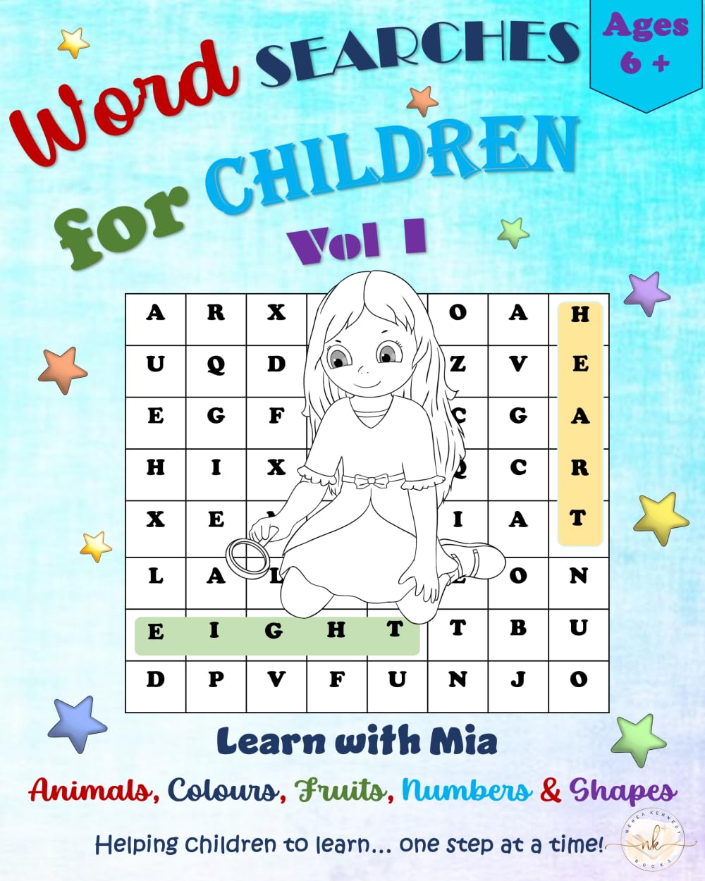 Word Searches for children VOL 1 ~ Learn with Mia: Animals, Colours ...