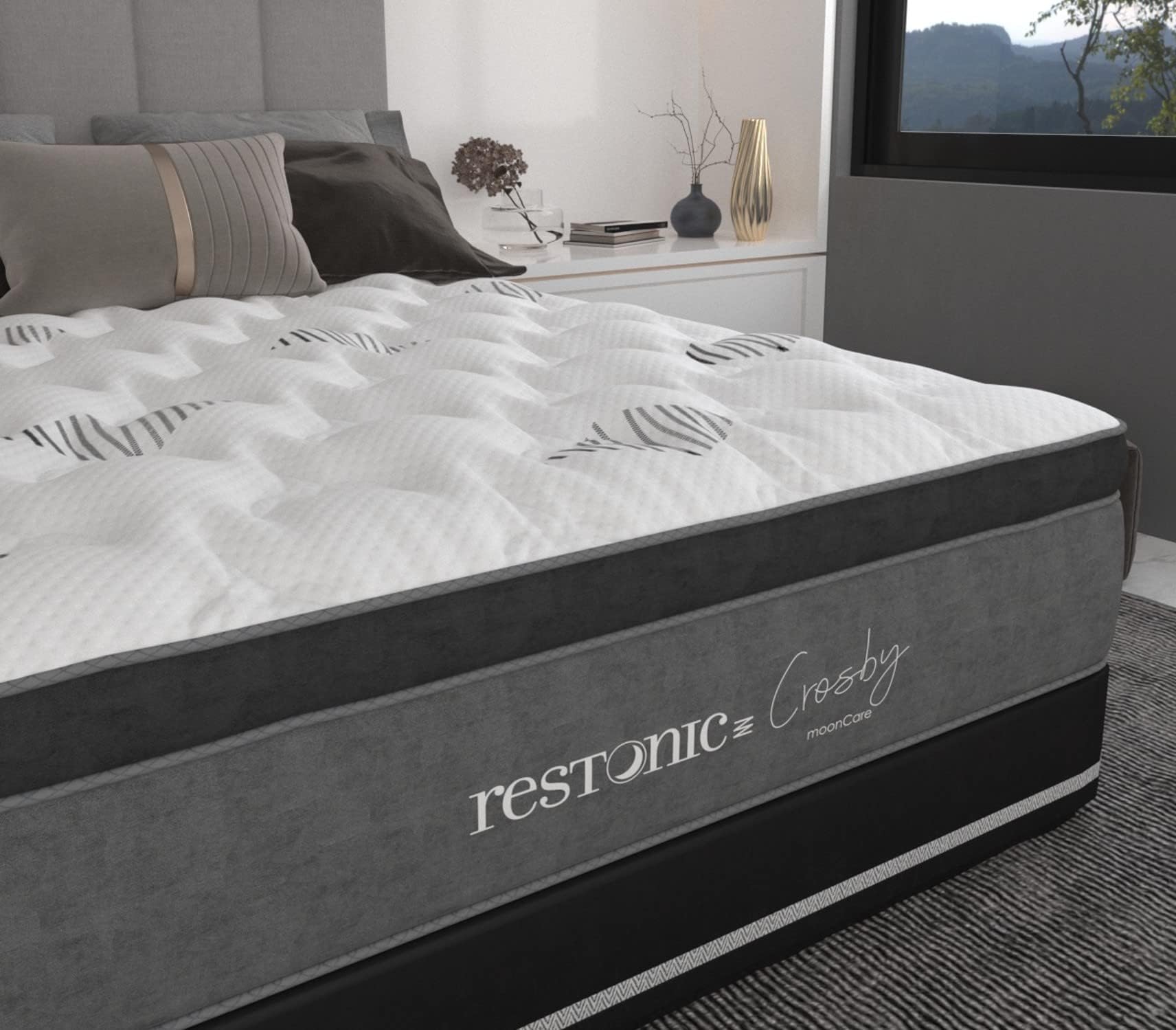 Restonic Mega Colchoneta 30 cm Altura - Colchón Memory Foam Crosby ...