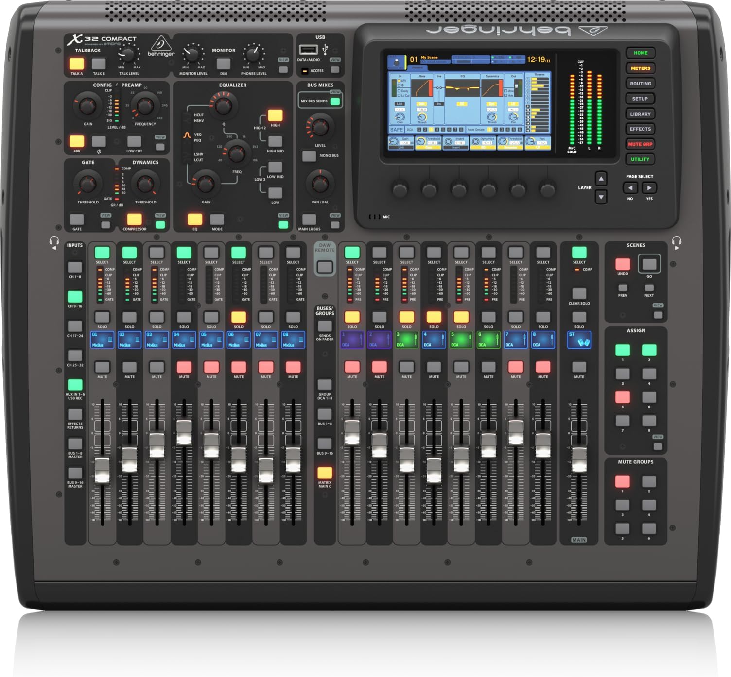Behringer X32 COMPACT 40-Input Digital Mixing Console with 16 Midas ...