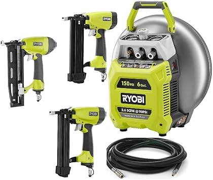 Amazon.com: Ryobi YG63CK 6 Gal. Vertical Pancake UMC Compressor with 3 ...