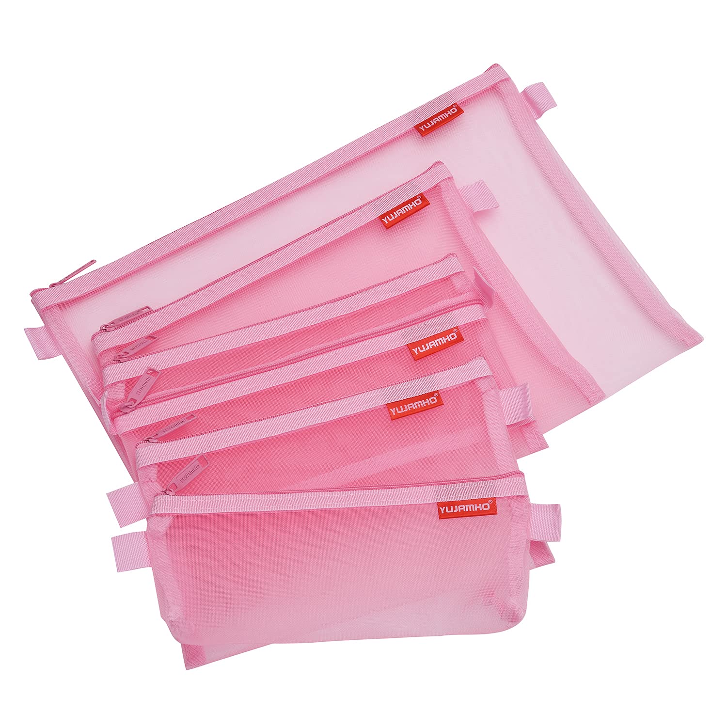 Amazon.com : Pendancy Mesh Zipper Pouch 5pcs Lightweight Nylon File ...