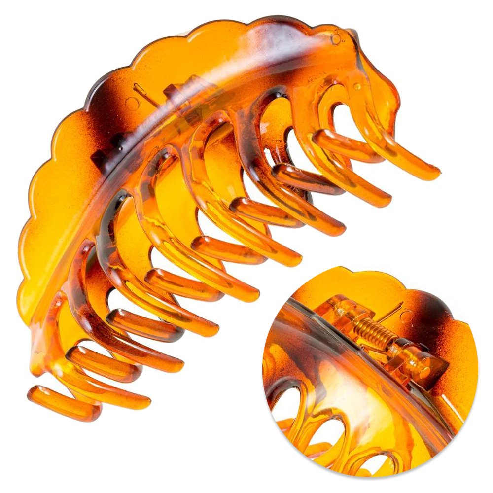 Amazon.com: Amber Colored Hair Styling Clamp Hairstyling Butterfly ...
