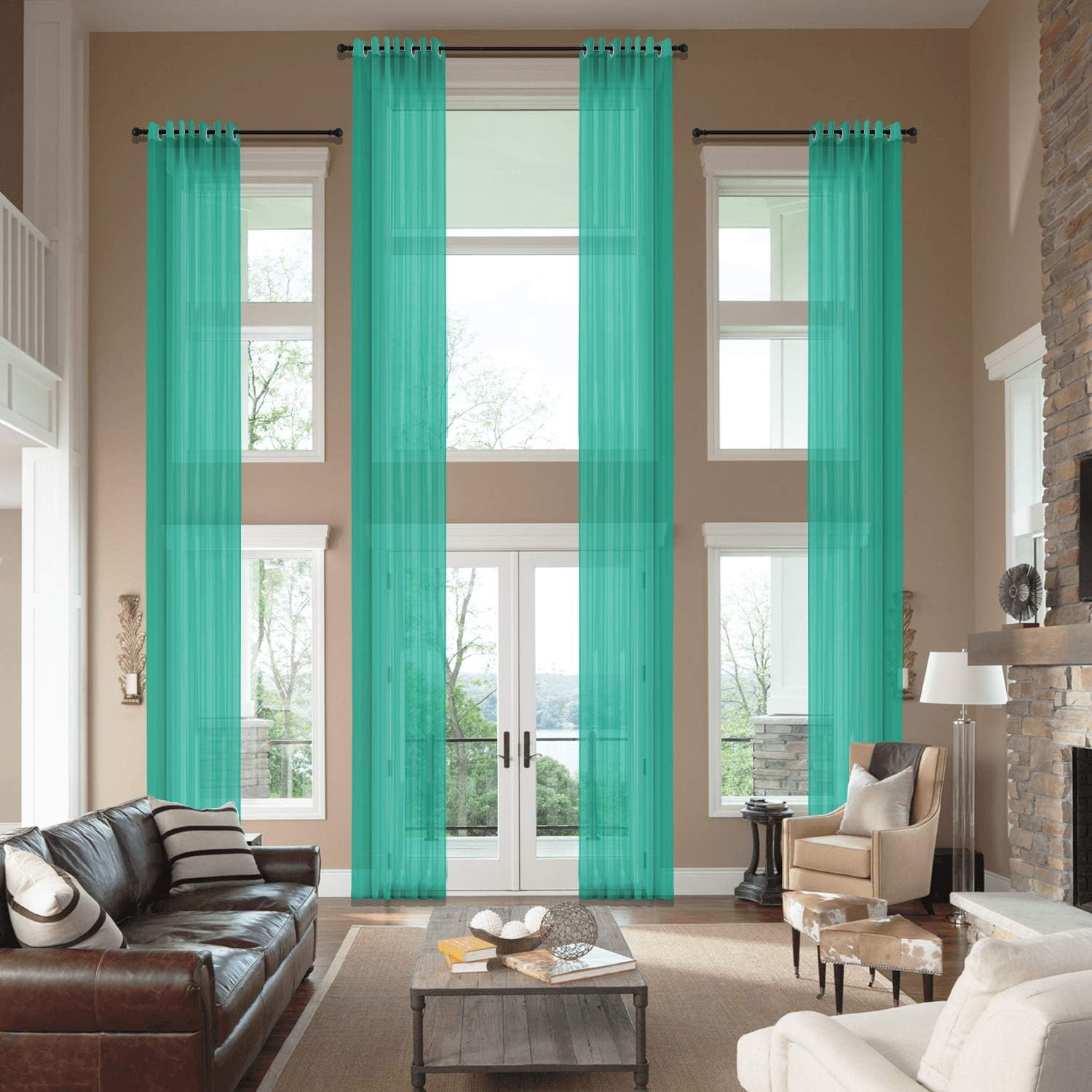 Amazon Cololeaf Peacock Sheer Curtains 108 Inches Long Curtain amazon-cololeaf-peacock-sheer-curtains-108-inches-long-curtain