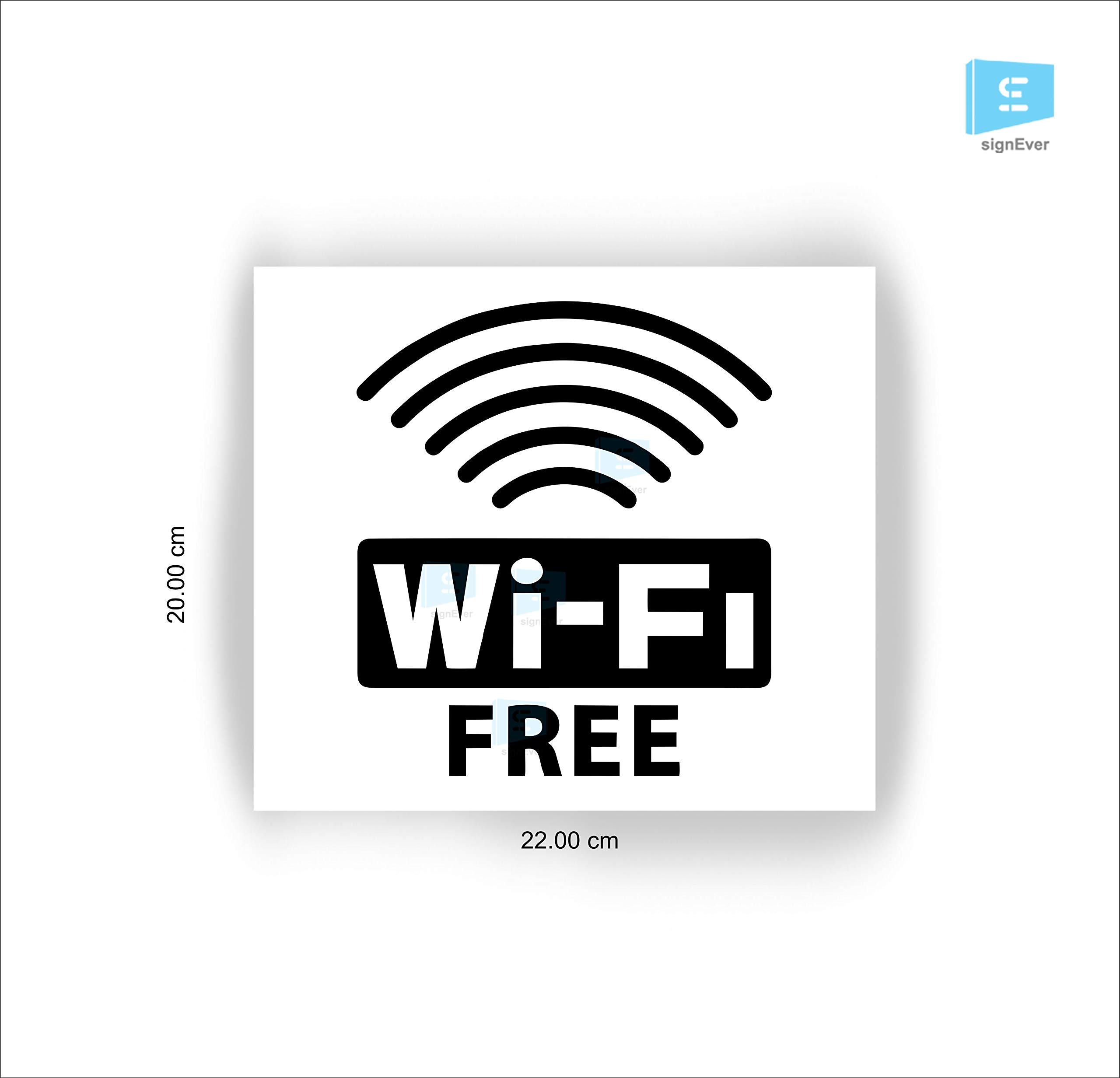 Buy SIGN EVER Free Wifi Sign Boards For Cafe Restaurant Shop Office ...