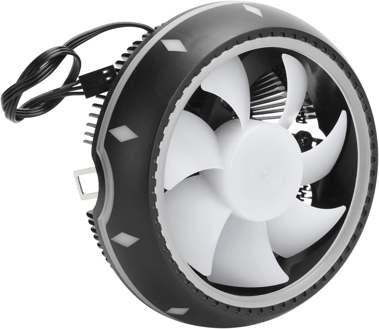 Amazon.com: ASHATA RGB CPU Cooler,Aluminum 2000PRM Silent Desktop ...