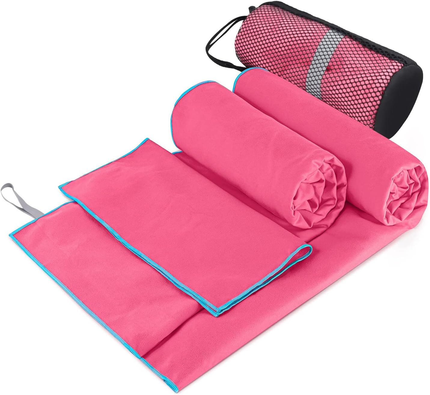 SHARX Toalla Microfibra Deportiva 80x160cm Fucsia | Paga Hasta 24 Meses