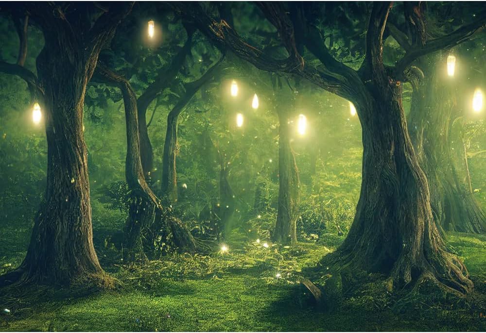 Amazon.com : Yeele 8x6ft Enchanted Forest Backdrop for Photography ...