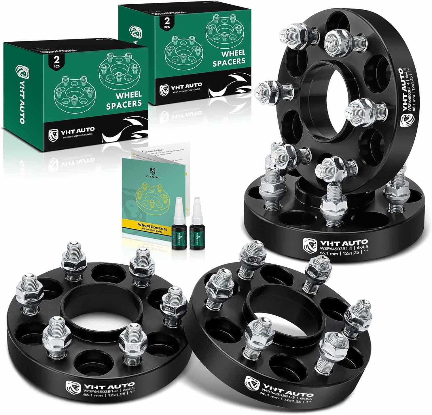 Amazon.com: YHTAUTO 6x4.5 Hub Centric Wheel Spacers 1 inch Compatible ...