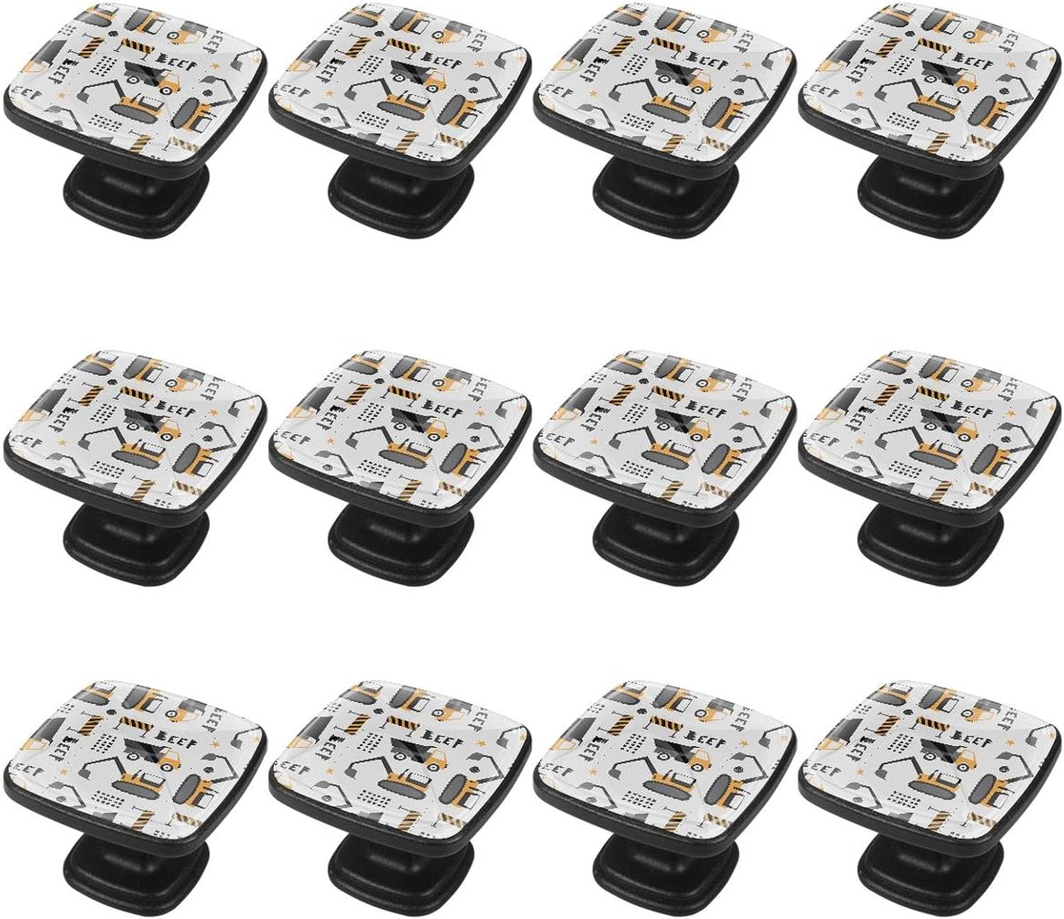 Anna Cowper 12 Pack 1-1/4 inch Cabinet Knobs Glass Dresser Knobs ...