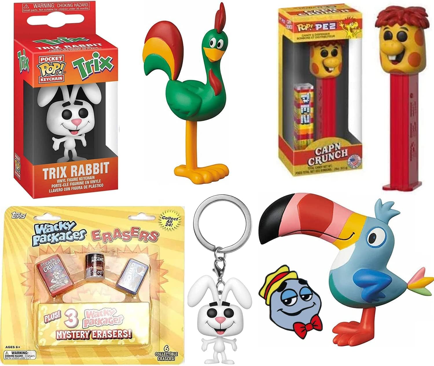 Amazon.com: Mini Icons Figure Ad Mascot Characters Bundled with Cap'n ...