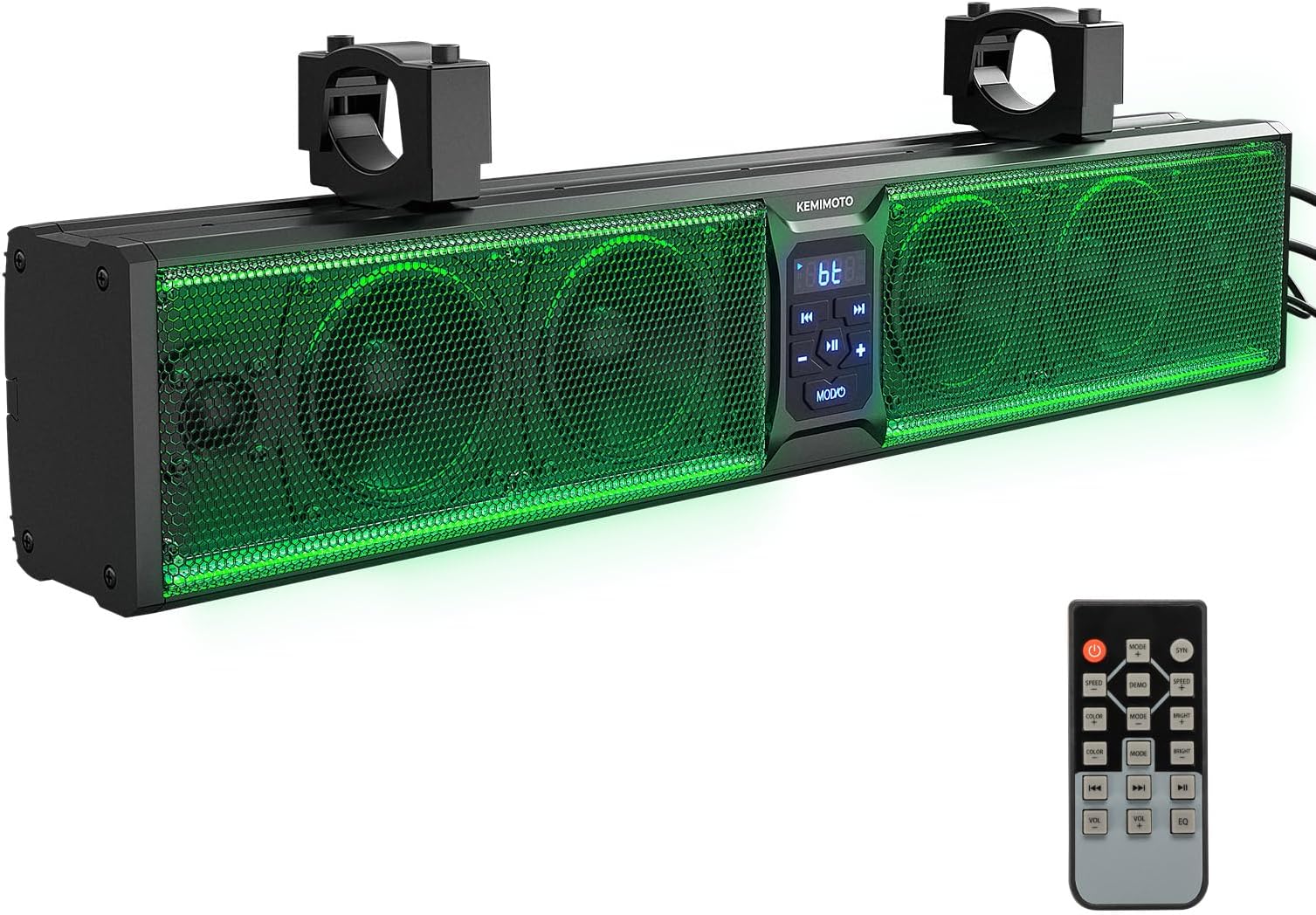 Amazon.com: Pyle Marine ATV Powered Speakers - 4.0 Wireless Bluetooth ...