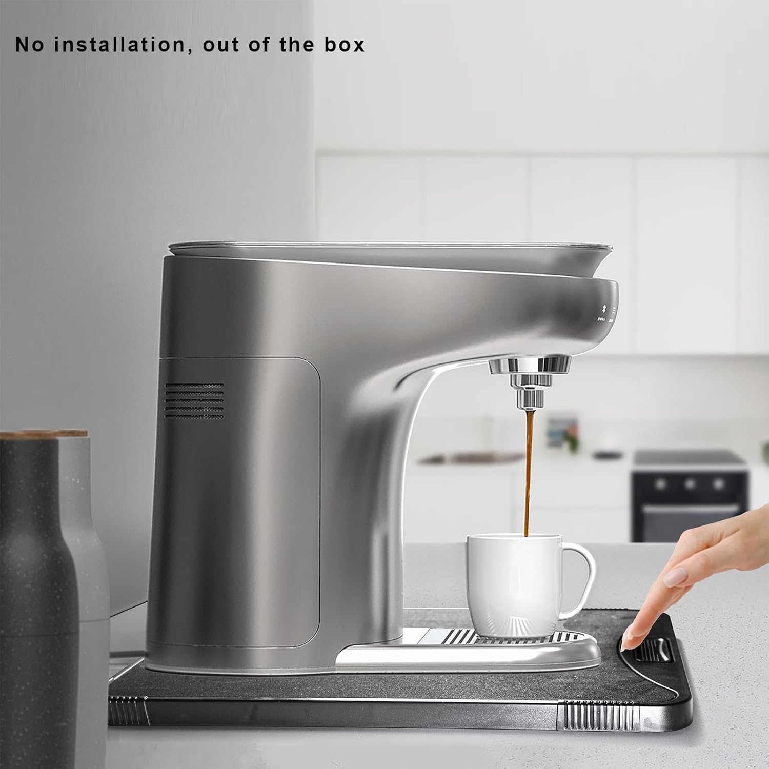 KeyLaLa Deslizador de cafetera para mostrador, bandeja deslizante para ...