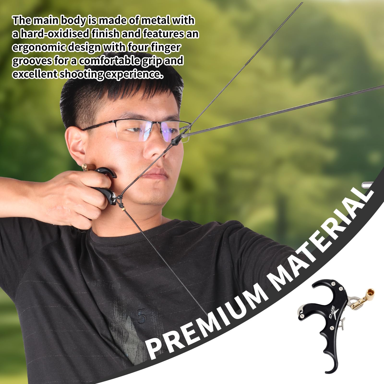 Snapklik.com : SPG Thumb Release For Compound Bow - Aluminum Alloy Bow ...