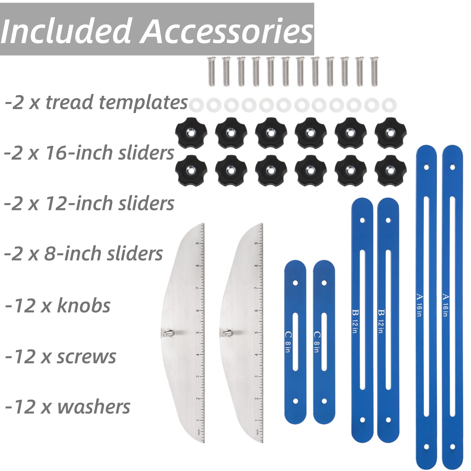 Snapklik.com : Stair Treads Gauge Template Tool, Metal Stairs Jig ...