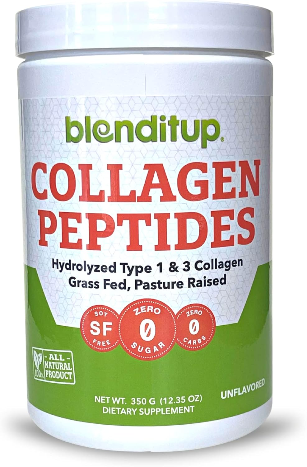 BlendItUp Péptidos de colágeno hidrolizados sin sabor tipo 1 y 3 ...