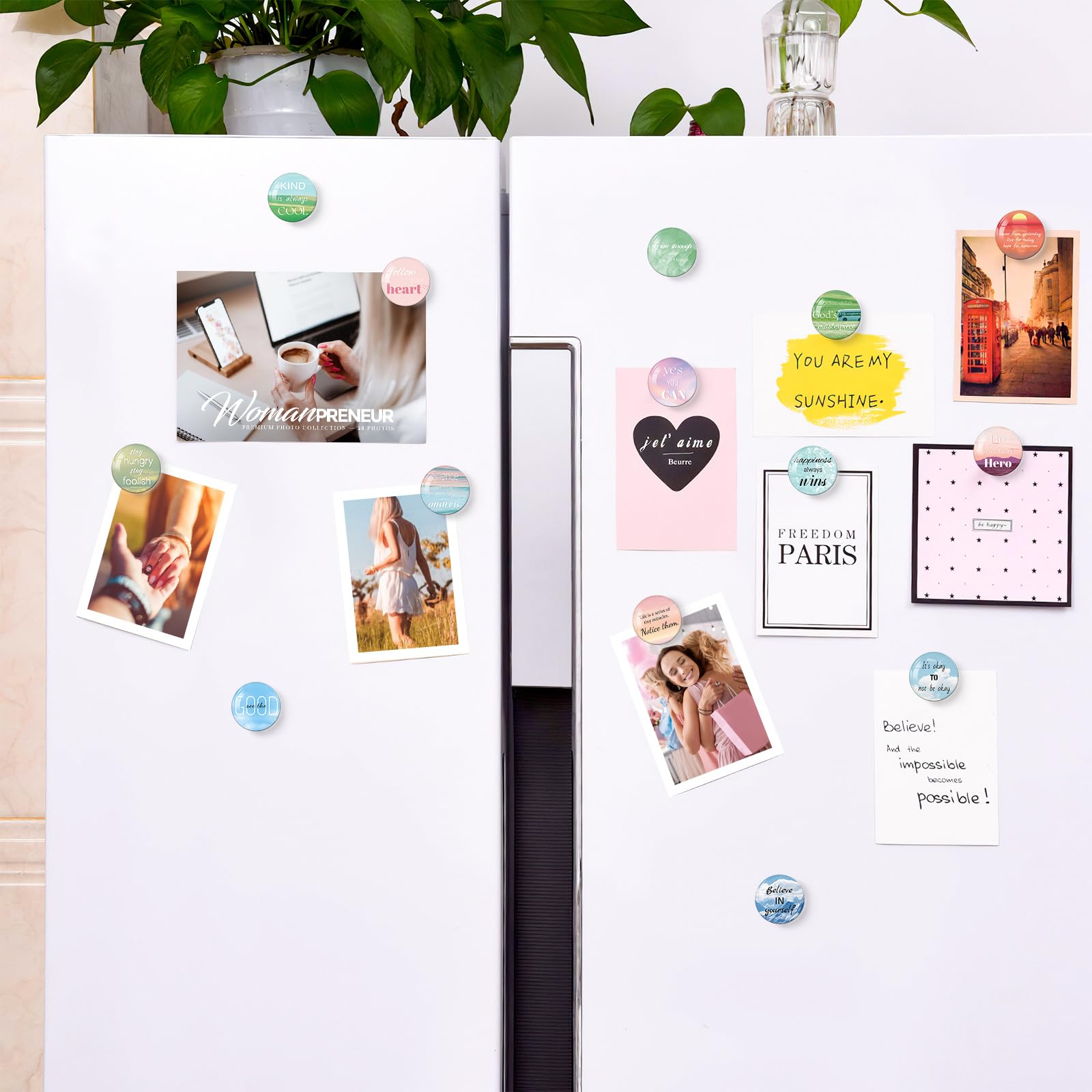 Snapklik.com : 16PCS Inspirational Magnets For Fridge, Motivational ...