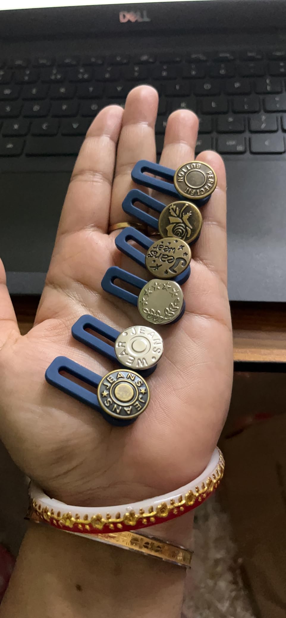 6 Pcs Extender Button Set, Flexible Adjustable Elastic Waist Extender ...