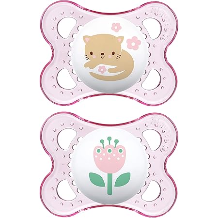 Amazon.com : MAM Mini Air Pacifiers (2 Pack, 1 Sterilizing Pacifier ...