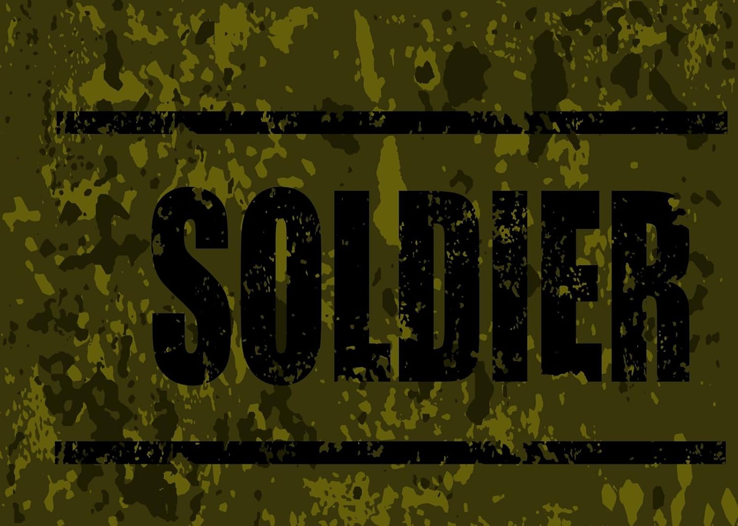 Amazon.com : CORFOTO 12x10ft Fabric Army Soldier Backdrop Soldier ...