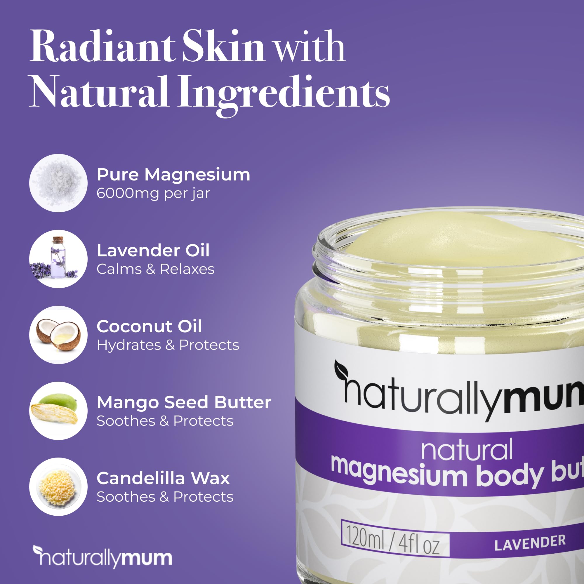 Snapklik.com : NaturallyMum - Magnesium Body Butter Cream For Sleep ...