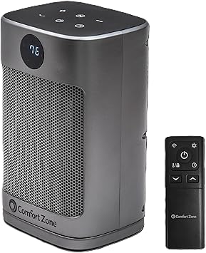 Amazon.com: Comfort Zone 1500W Oscillating Desktop Heater – Portable ...