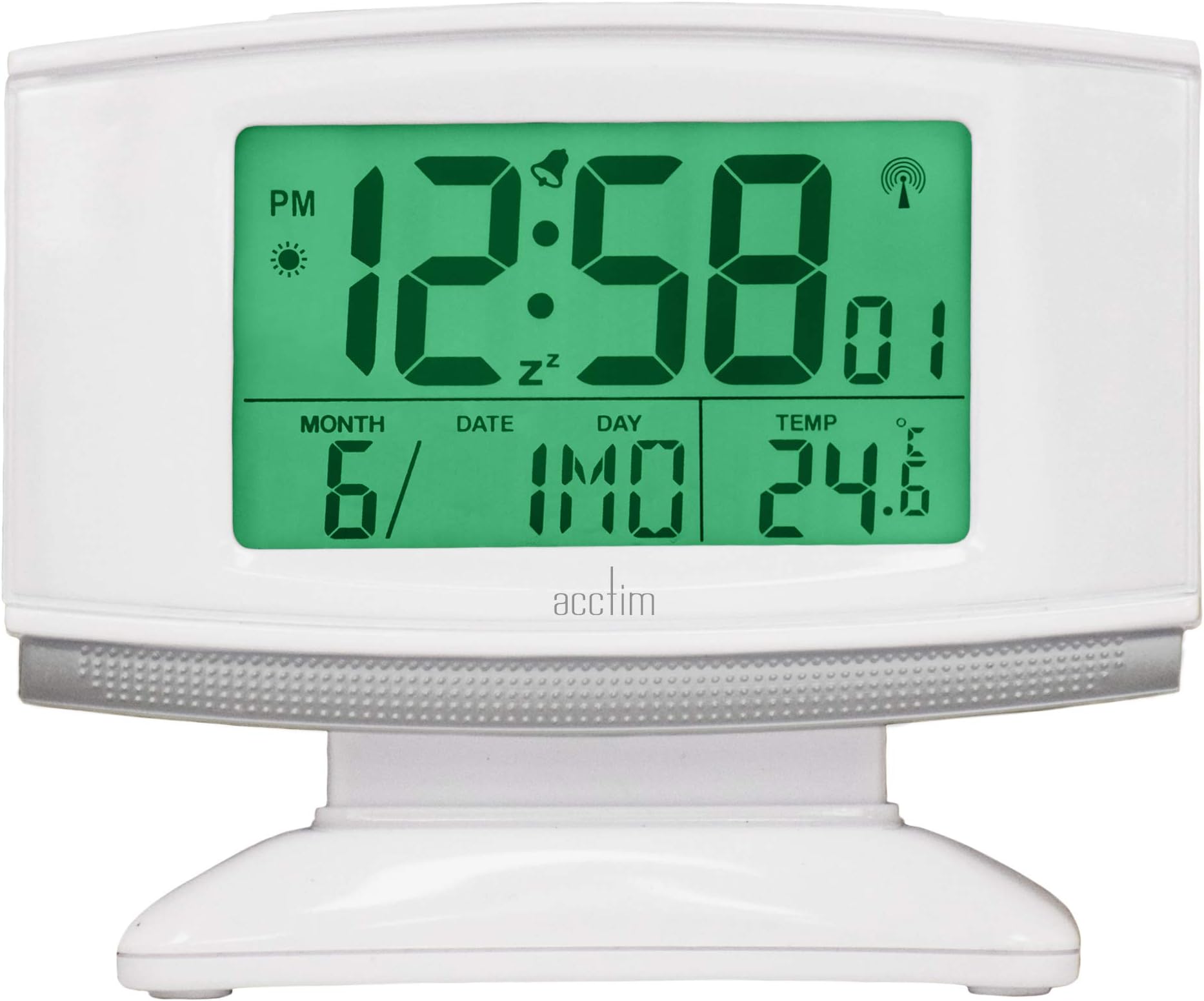 PRECISION PREC0050 Radio Controlled Alarm Clock, White : Amazon.co.uk ...