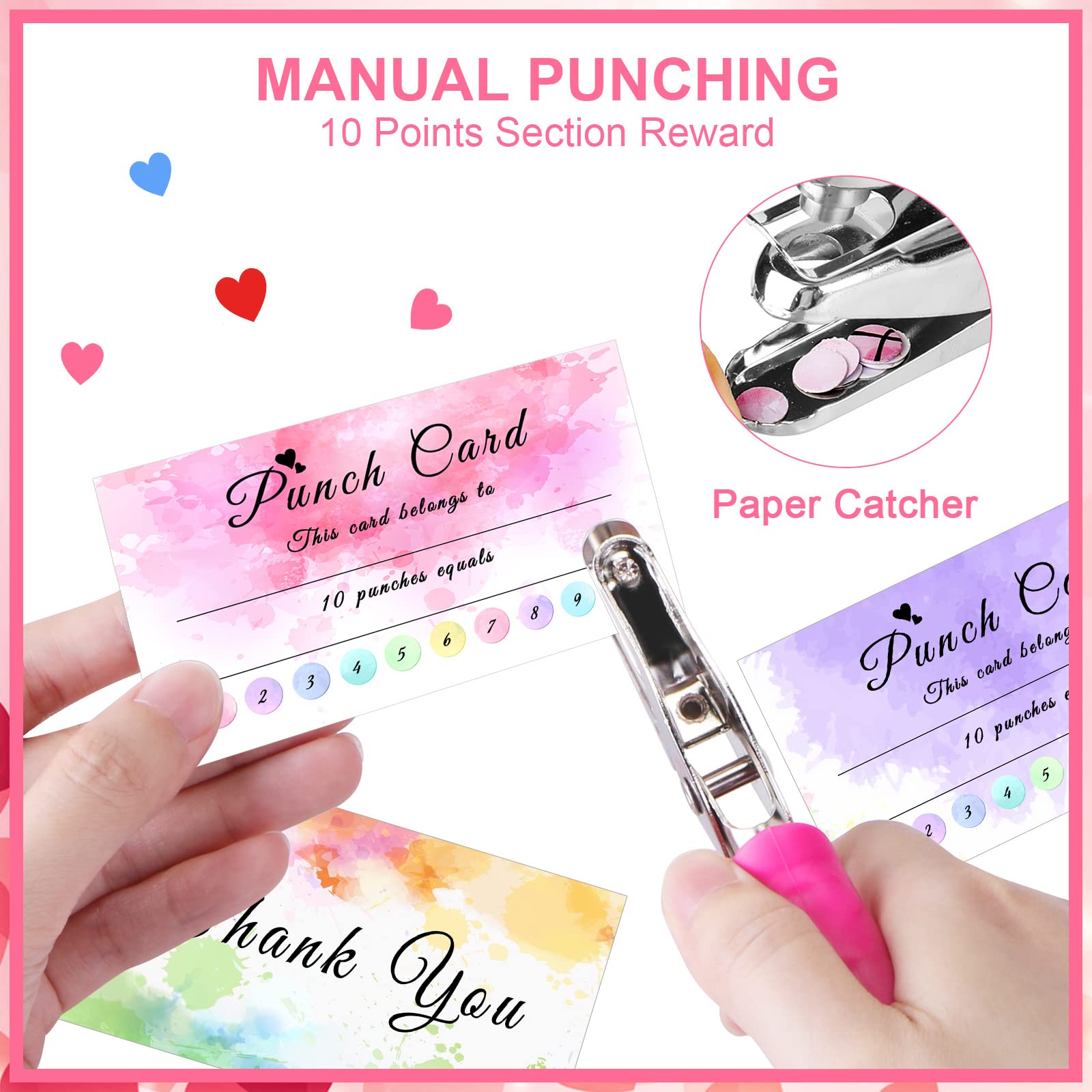 Classroom Reward Punch Cards For Kids 200 Pcs Classroom Punch Cards ...