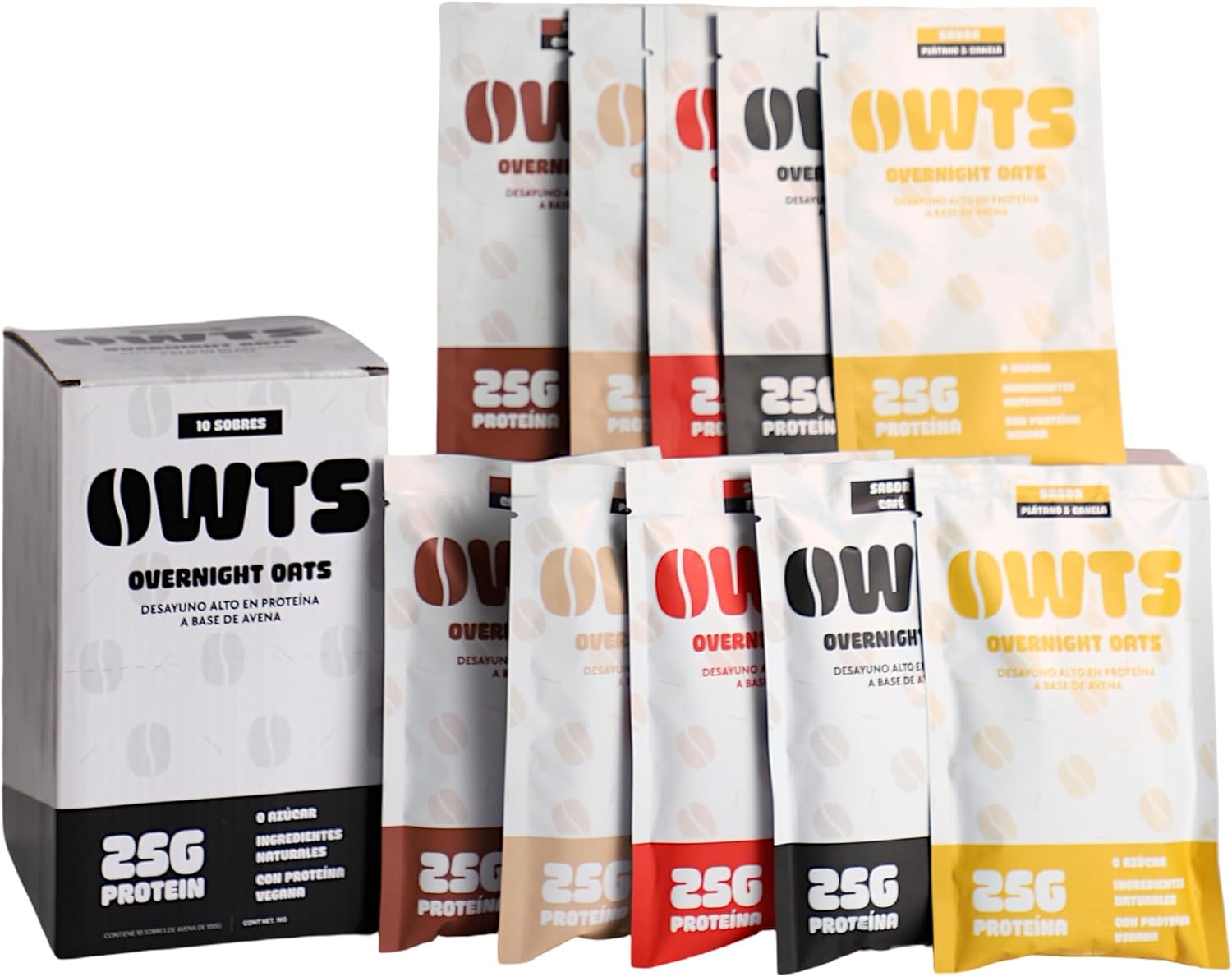 OWTS - Desayuno alto en proteína a base de avena - Caja con 10 ...