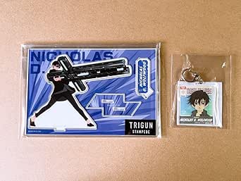 Amazon.co.jp: TRIGUN STAMPEDE Wolf Wood Acrylic Stand B : Toys & Games