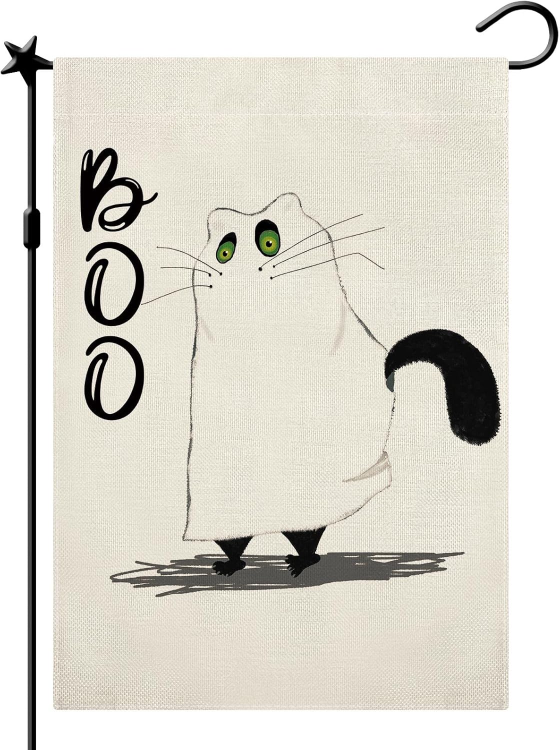 Amazon.com : CMEGKE Cute Halloween Ghost Garden Flag Halloween Boo ...