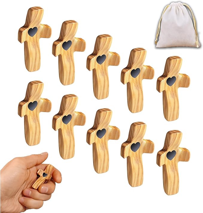 Amazon.com: KyooteLfv Cross My Heart, Encouragement Gift Wooden Cross ...