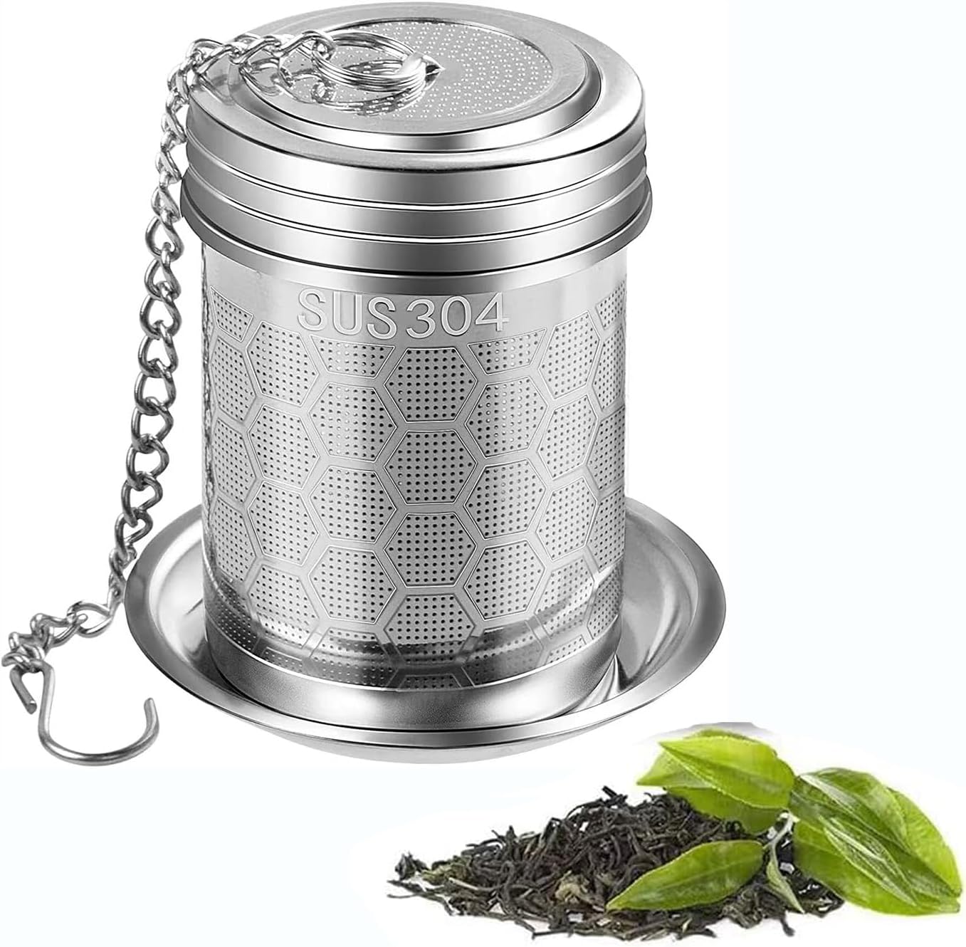 Amazon.com: Tea Strainer Tea Infuser for Loose Tea, Tea Steeper 304 ...