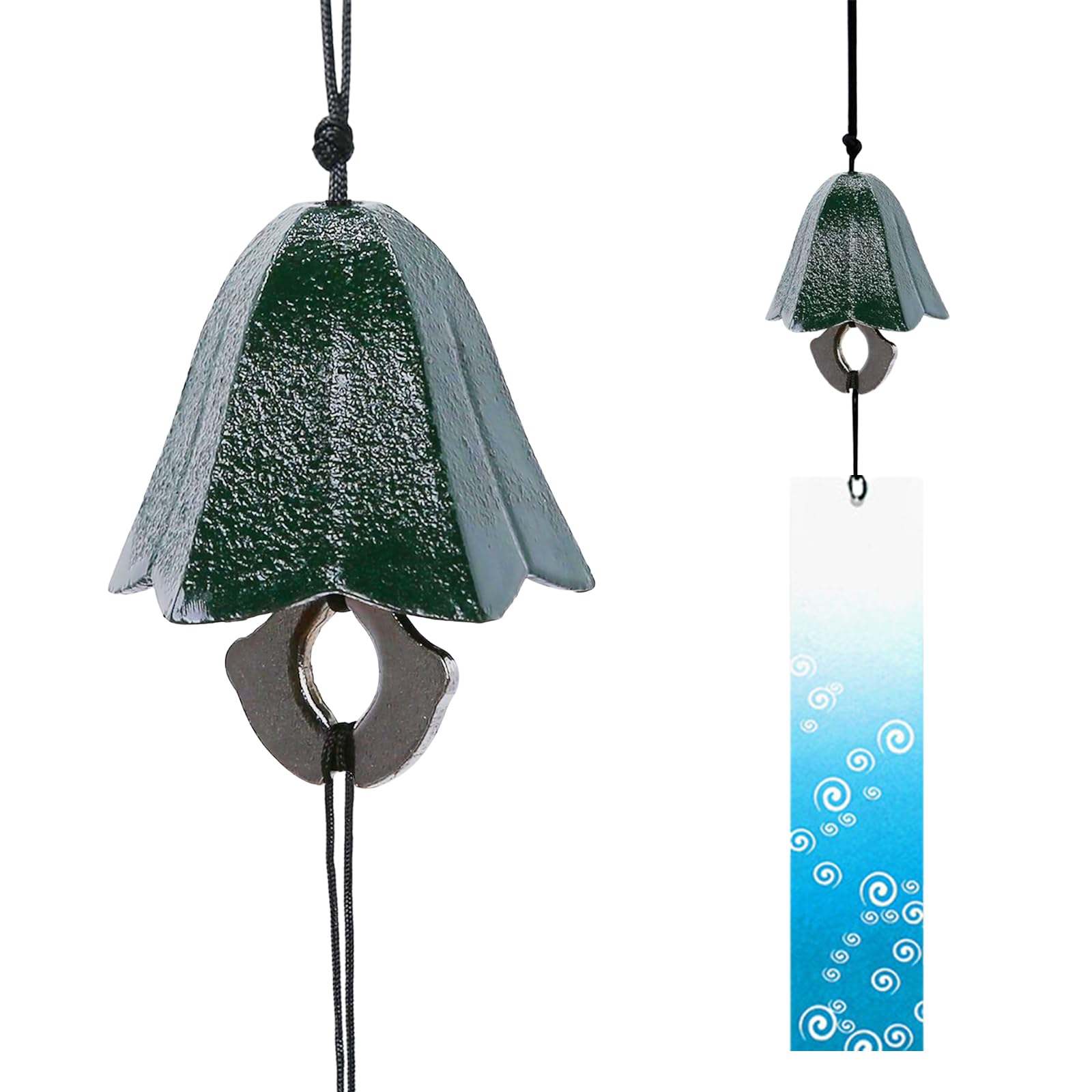 Amazon.co.jp: Topatrol 風鈴 ウィンドチャイム 鋳鉄 鉄器 屋外 玄関 手作り 癒し音 おしゃれ プレゼント 贈り物 鋳鉄風鈴 ぶら下げ風鈴 チャイム 鉄 夏の風物詩 ...