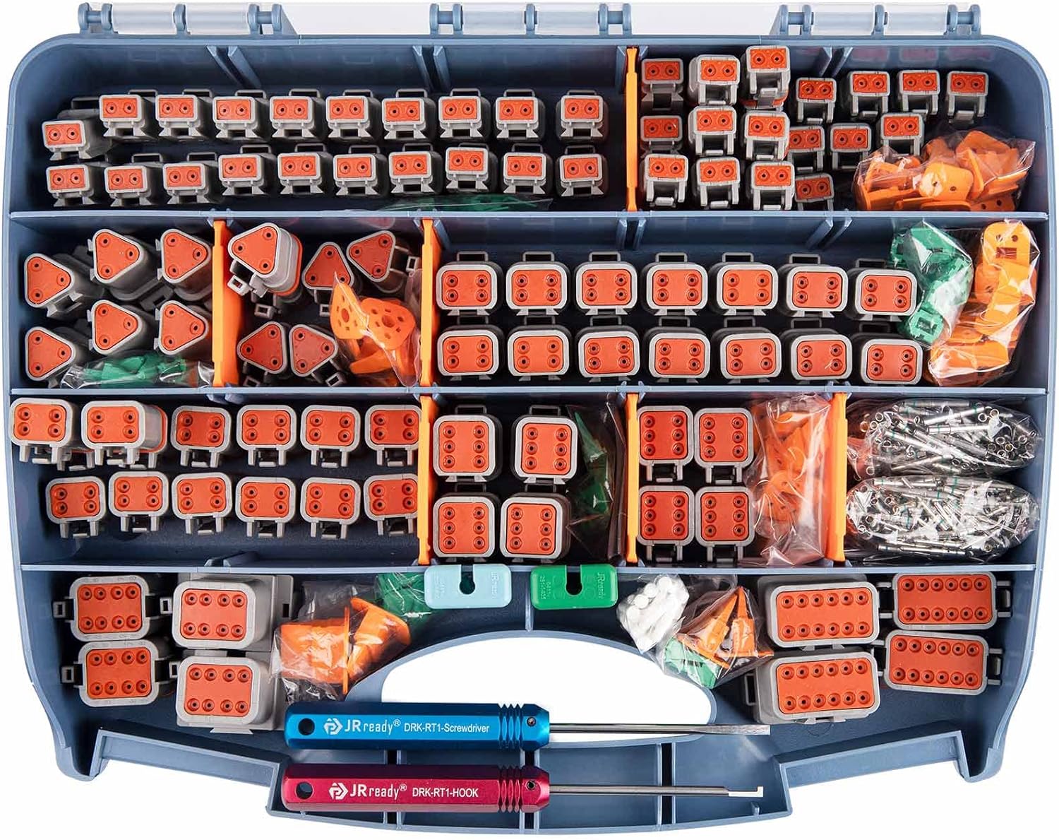 Amazon.com: JRready ST6313 DT Deutsch Connector Kit, 2 3 4 6 8 12 Pin Gray DT Connectors, Size ...