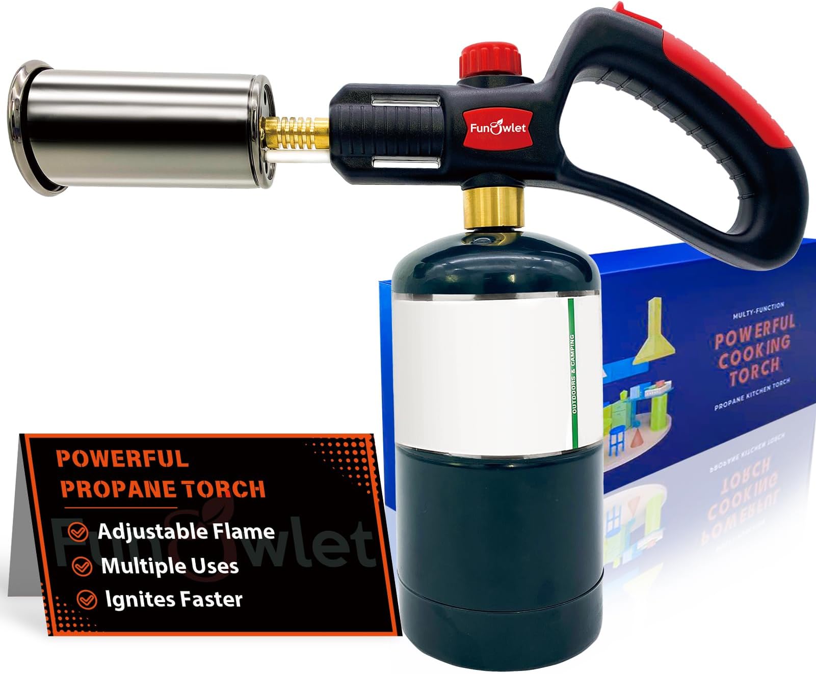 Amazon.com: Koackl Powerful Propane Torch Head, Campfire Starter, Charcoal Lighter, Welding ...