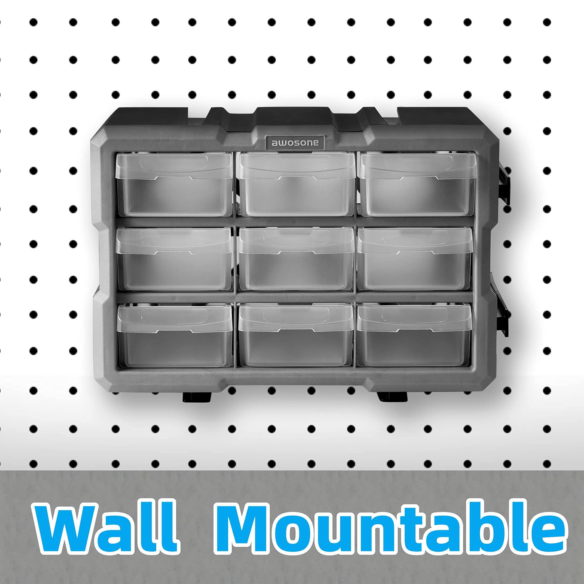 Parts Storage Drawers, Screw Component Organizer Tool Chest Wall Mount ...