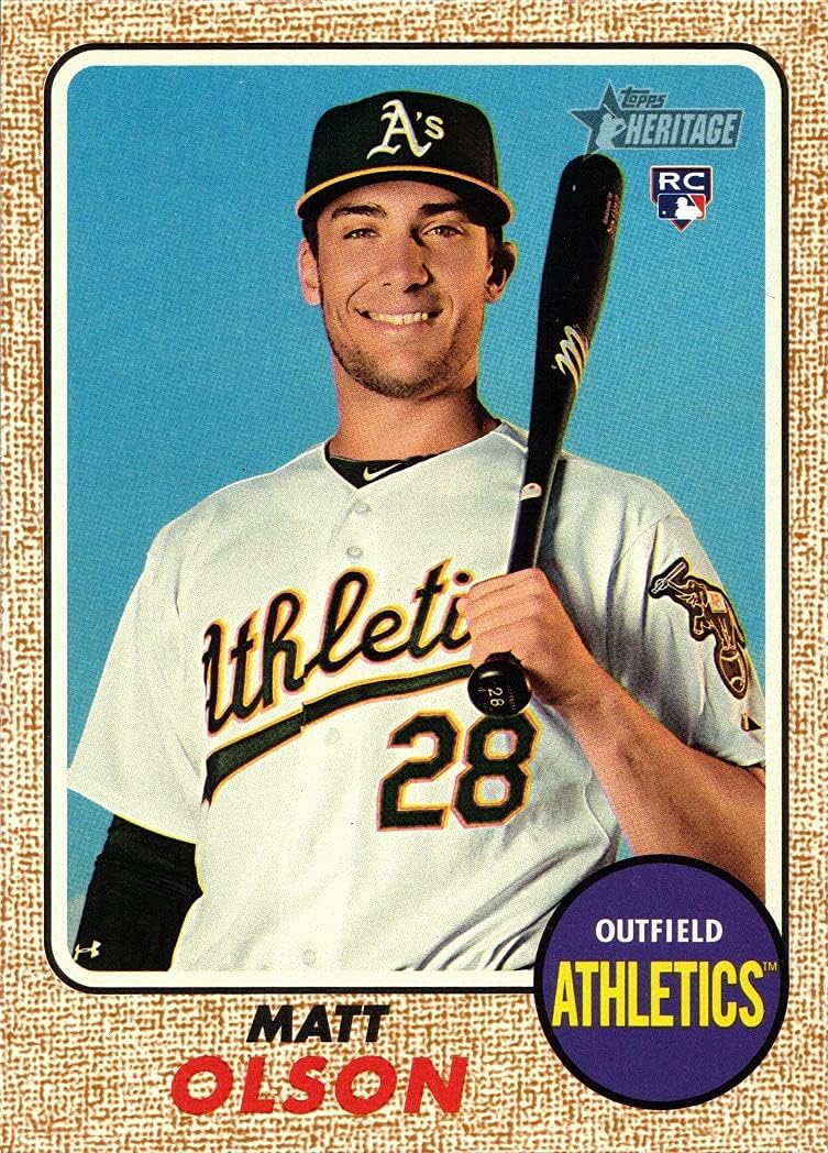 Amazon.com: 2017 Topps Heritage High Number Baseball #681 Matt Olson ...