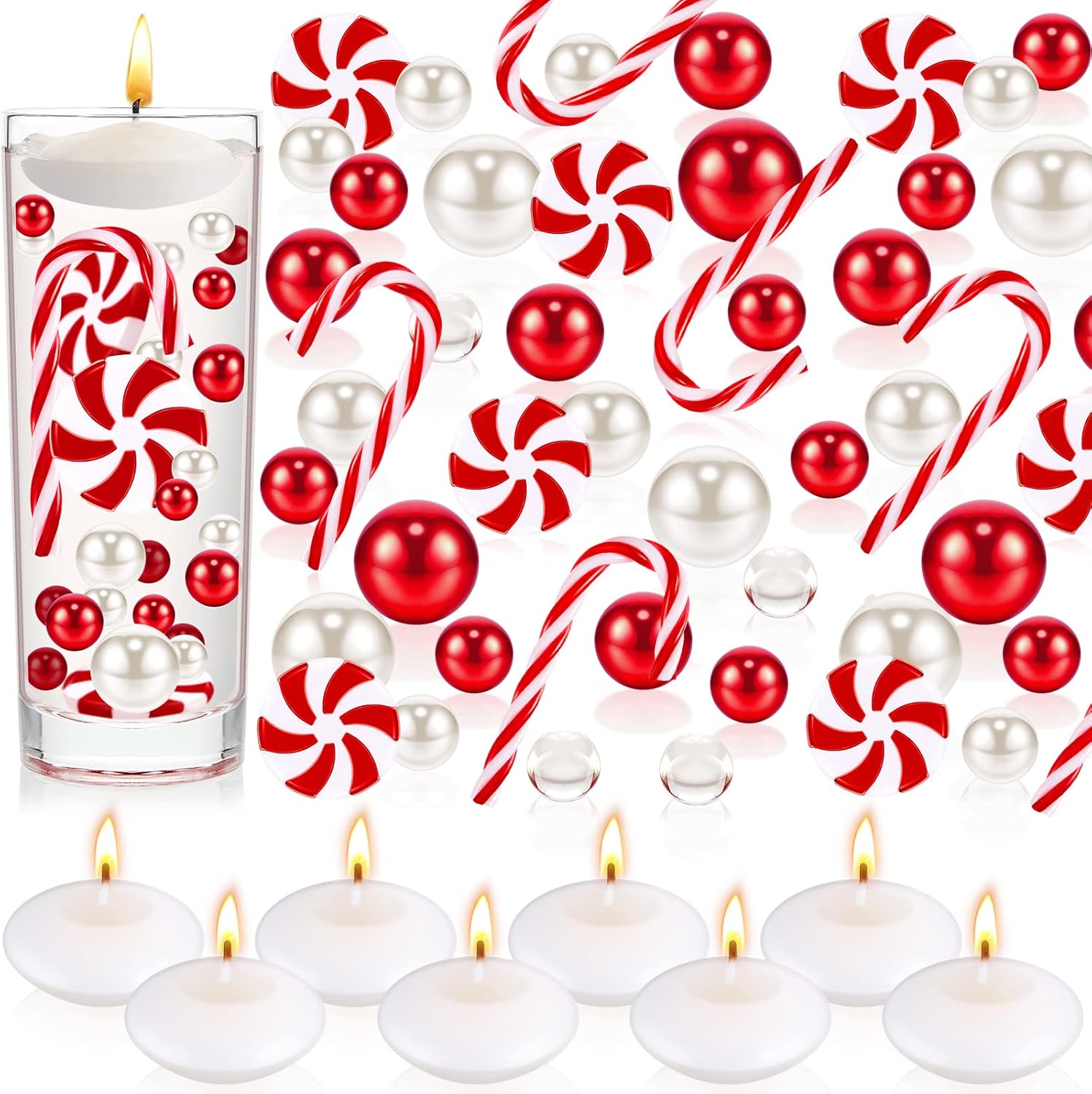 2128 Pieces Christmas Vase Filler Floating Pearls For Christmas 2128-pieces-christmas-vase-filler-floating-pearls-for-christmas