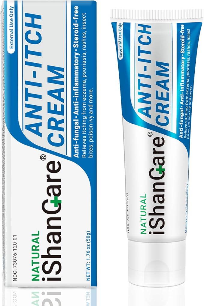 Amazon.com: ishancare Anti Itch Soothing Cream Extra Strength Skin Itch ...