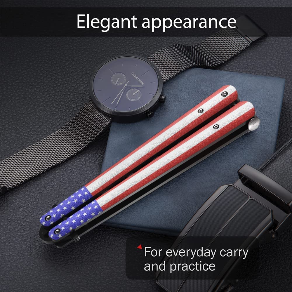 Butterfly Knife Trainer - American Patriot Balisong- Practice Butterfly ...