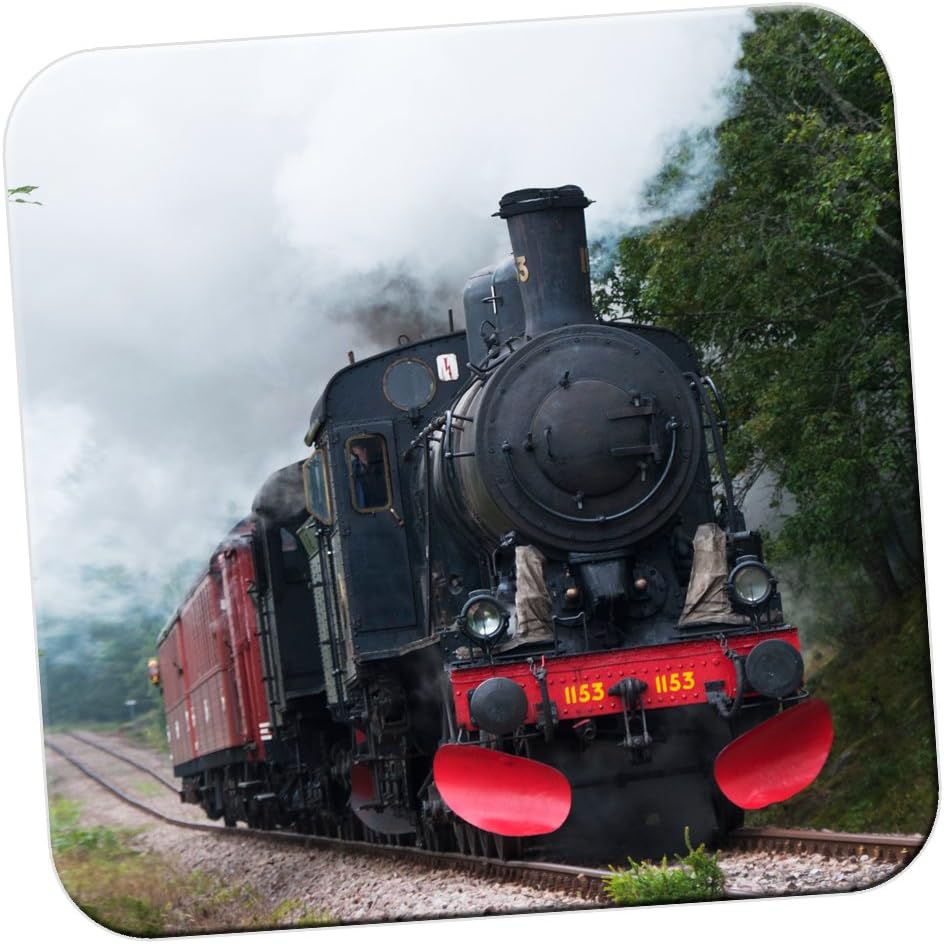 Old Steam Train Coaster/Pack of Coasters : Amazon.co.uk: Home & Kitchen