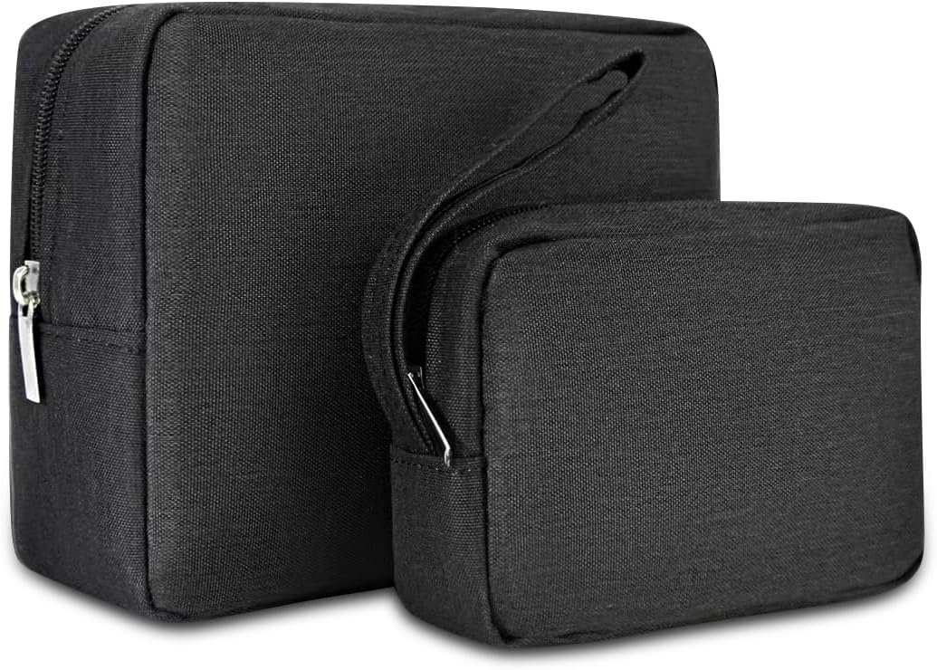 Amazon.com: 2 Pieces Small Zippered Pouch, Portable Electronics Soft ...