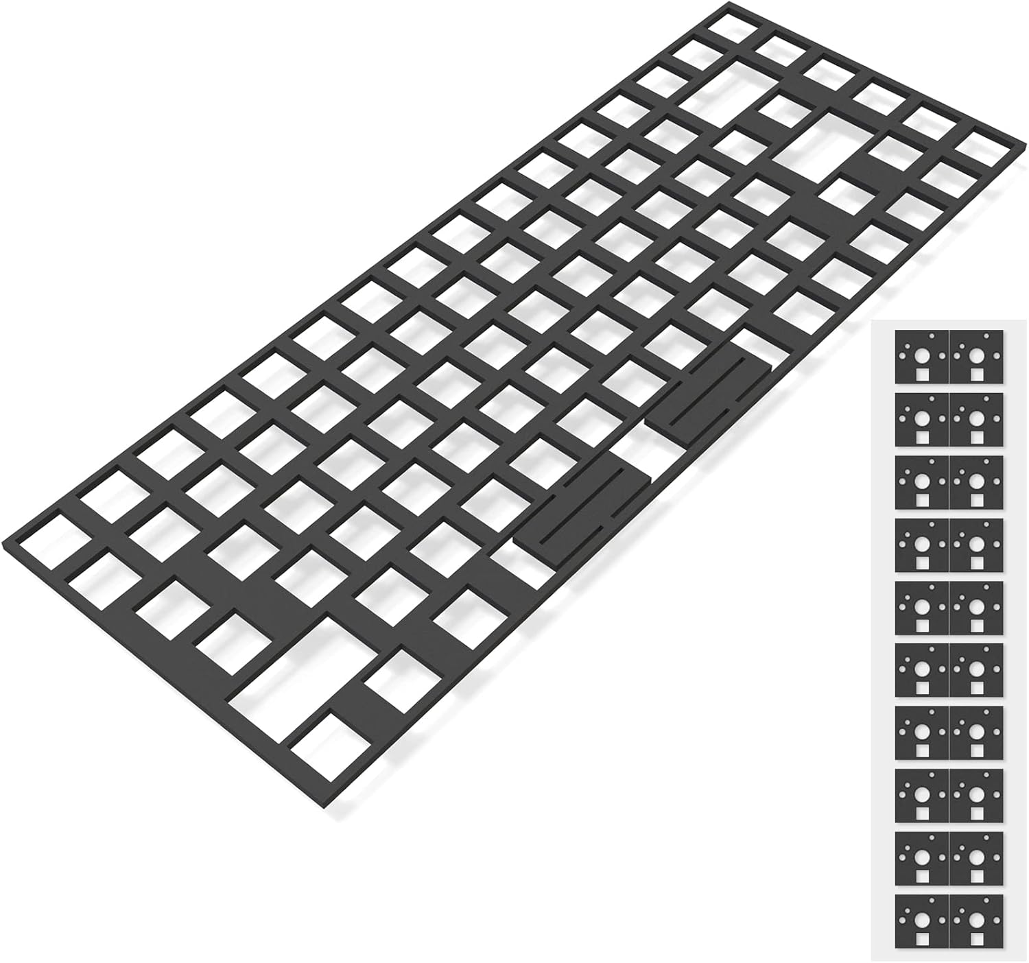 RunJRX Eva Keyboard PCB Foam 84 Layout, Poron Switch Pads 120Pcs and ...