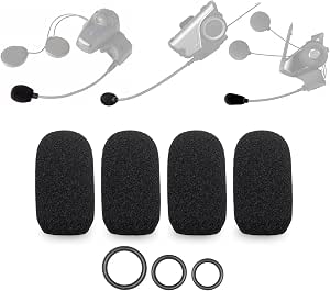 Voarmaks 4-Pack Mic Covers Compatible with SENA SRL Mic System for ...