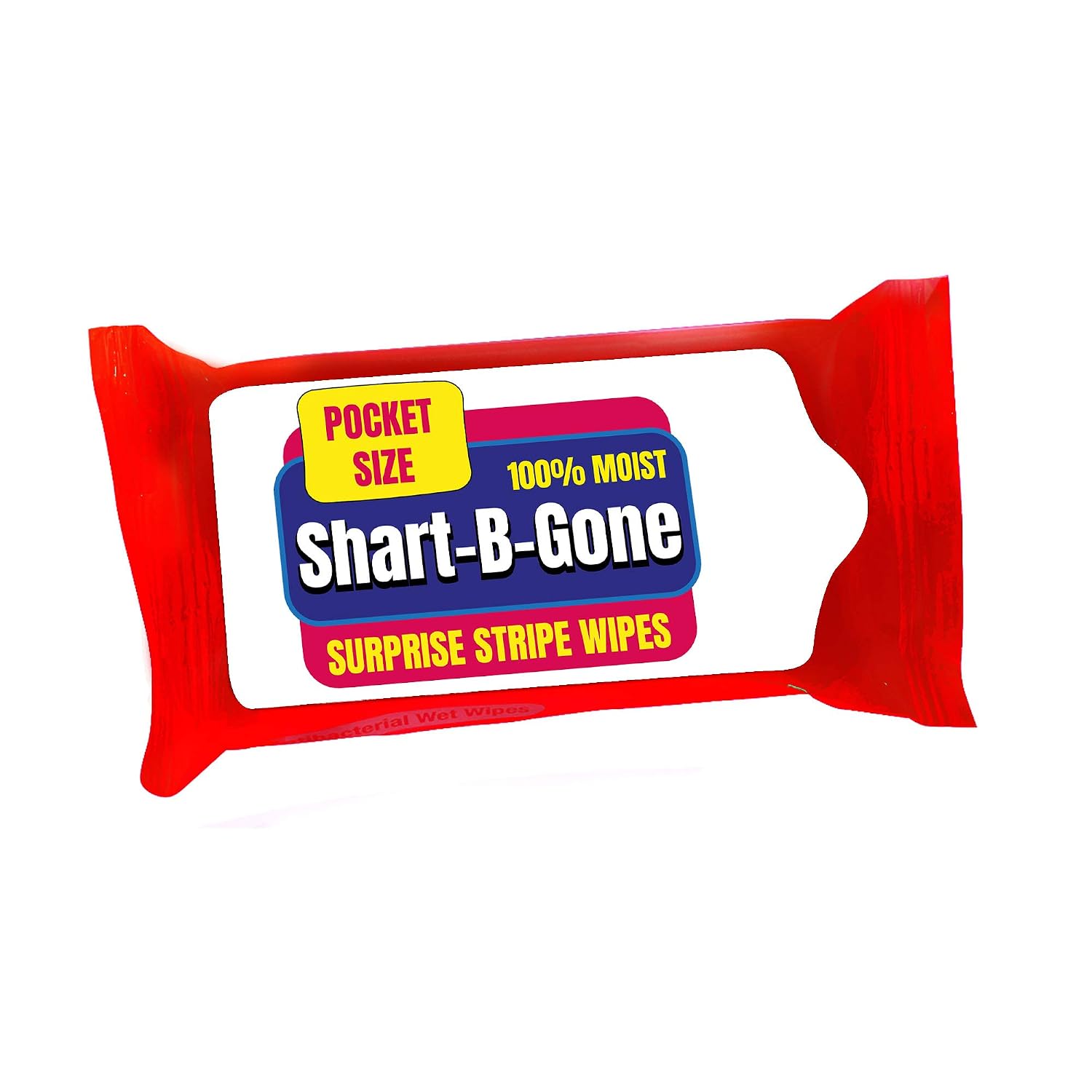 Amazon.com: Shart Be Gone Surprise Stripe Wipes - Funny Moist Wipes for ...
