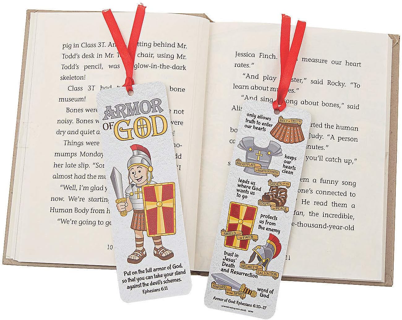 Amazon.com: Laminated Armor of God Bookmarks - Bulk Set of 48 - VBS ...
