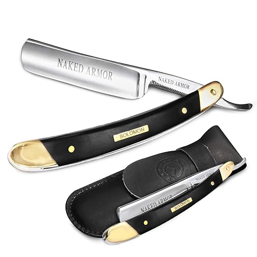Amazon.com: Naked Armor Solomon Straight Razor - Shave Ready Japanese ...