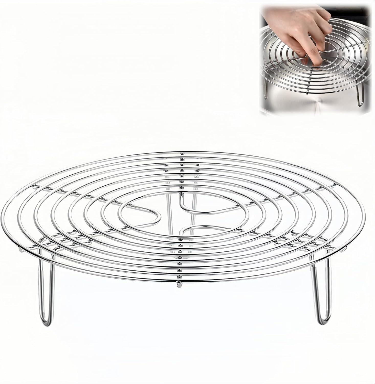 Amazon.com: Round Cooling Racks for Cooking, Stainless Steel Steam ...