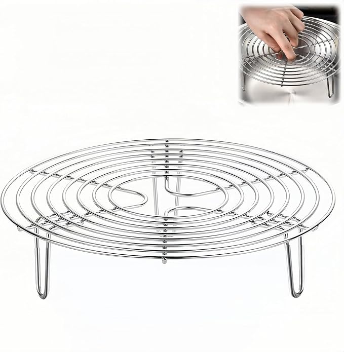 Amazon.com: Round Cooling Racks for Cooking, Stainless Steel Steam ...