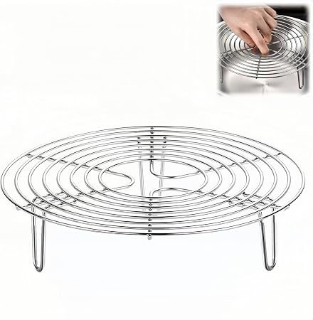 Amazon.com: Round Cooling Racks for Cooking, Stainless Steel Steam ...